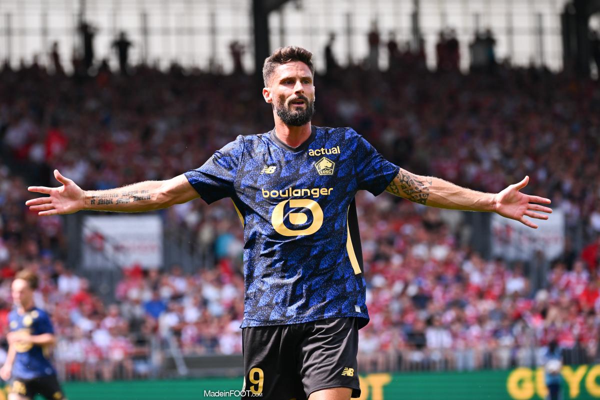 LOSC - Olivier Giroud savoure la victoire mais repense à la débâcle face à Lens